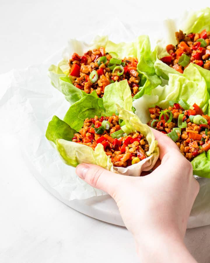 Butter Lettuce Wraps (With Soya Mince) - Cooking With Elo
