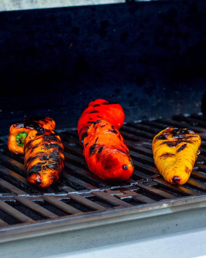 Grilled Sweet Peppers - Cooking With Elo