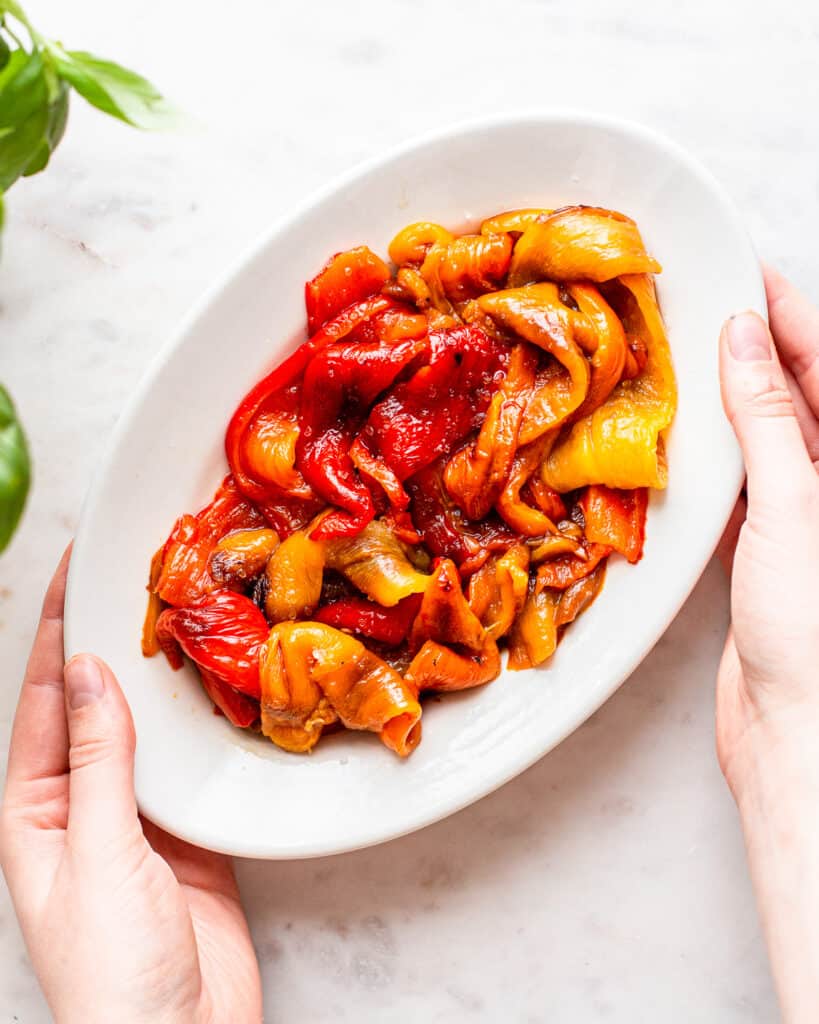Grilled Sweet Peppers - Cooking With Elo