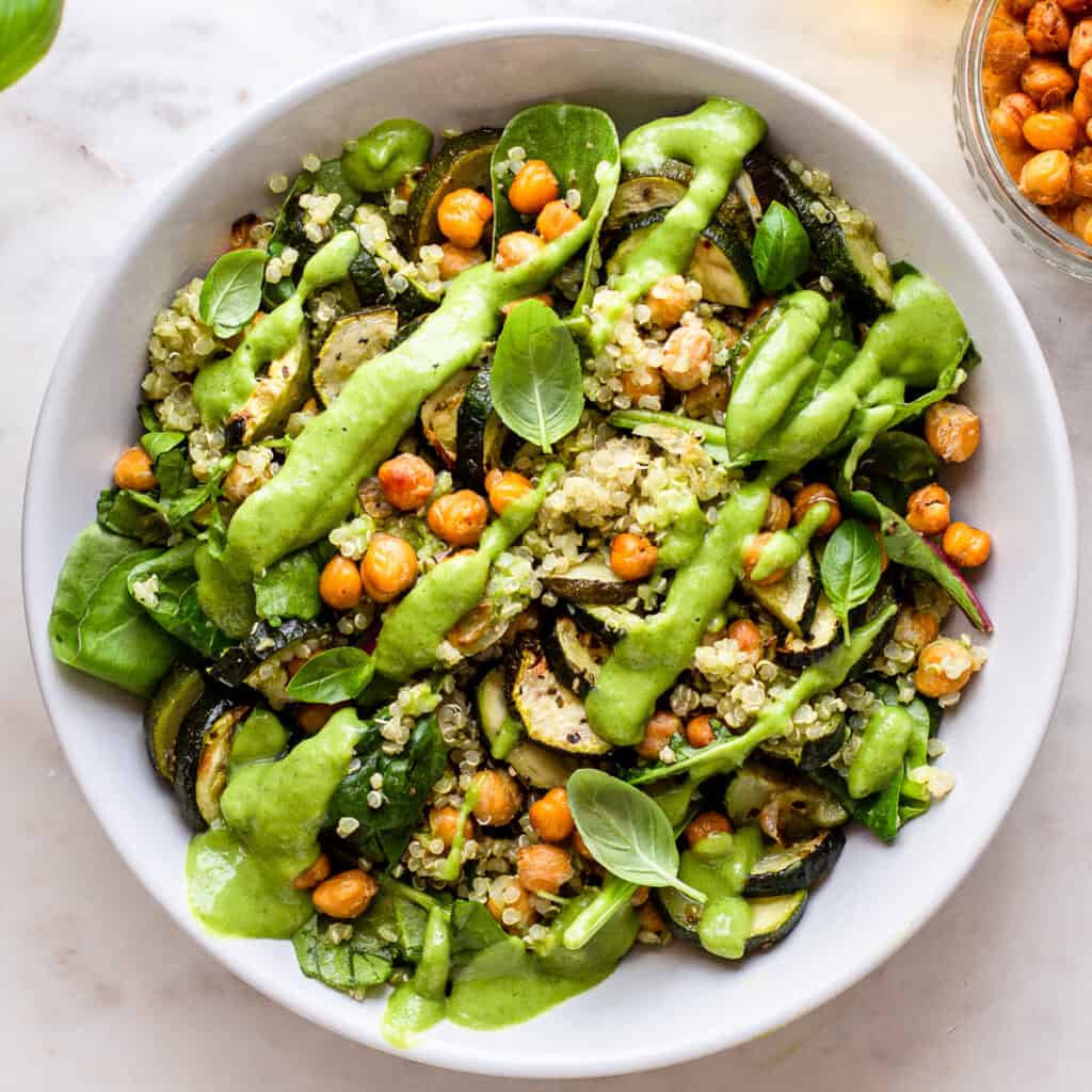 Roasted Zucchini Salad - Cooking With Elo