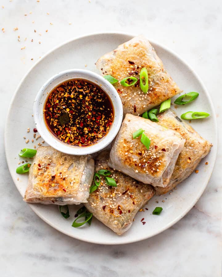 Vegan Rice Paper Dumplings (With Shredded Tofu) - Cooking With Elo