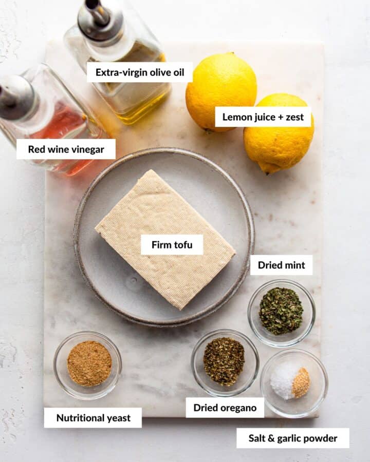Tofu Feta Recipe (Marinated Raw Tofu) - Cooking With Elo