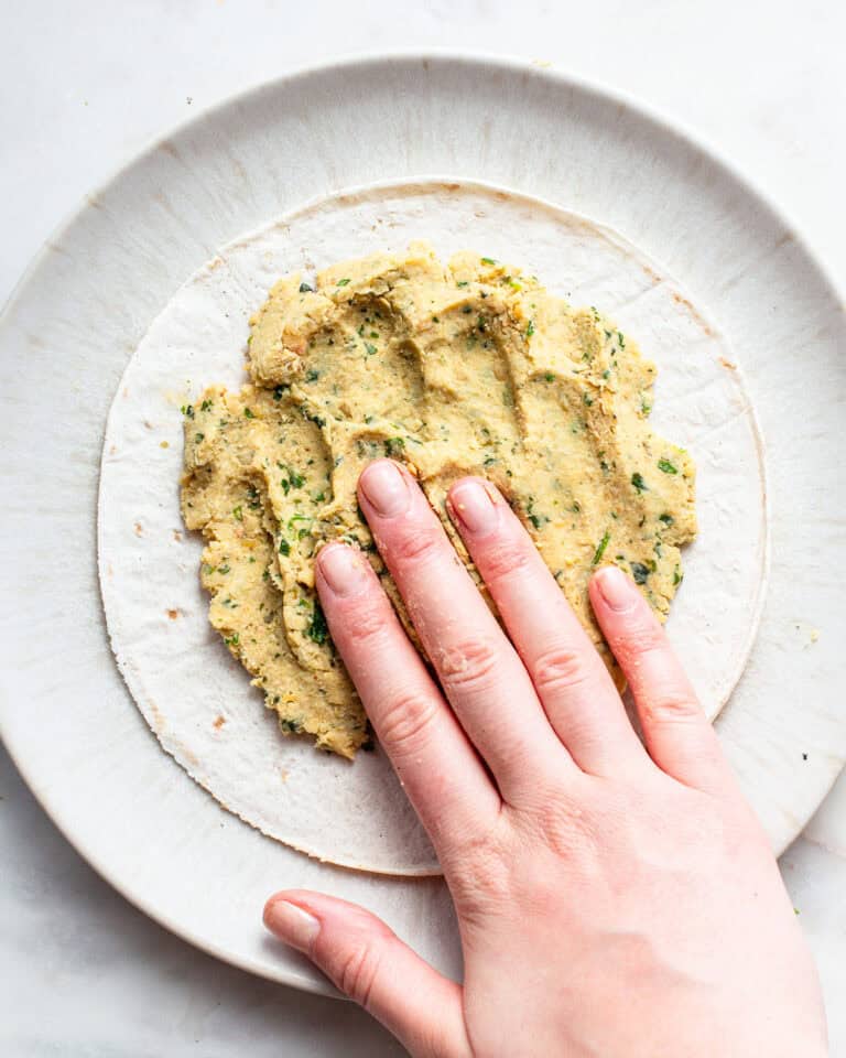 Smashed Falafel Wraps - Cooking With Elo