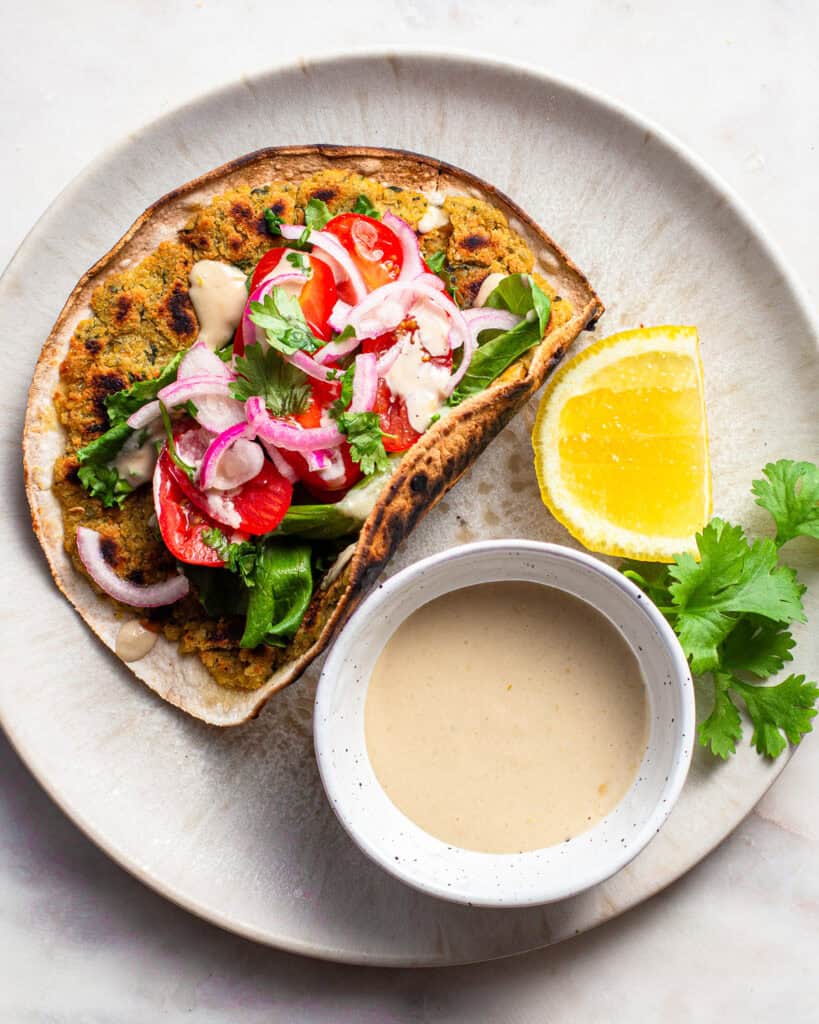 Smashed Falafel Wraps - Cooking With Elo