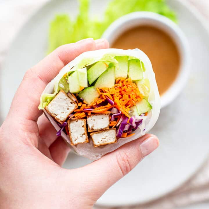 Giant Spring Rolls With Tofu - Cooking With Elo