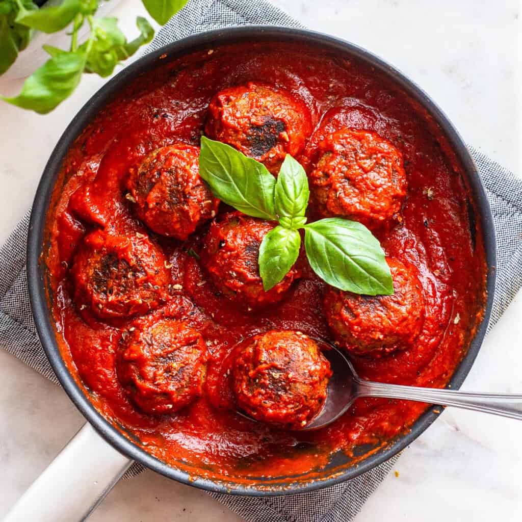 TVP Meatballs (Vegan, High-Protein) - Cooking With Elo