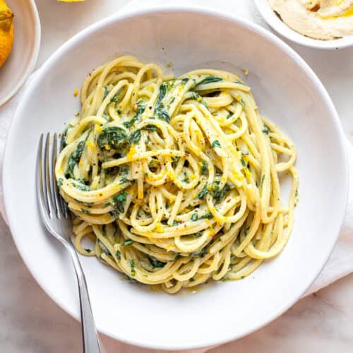 15-Minute Hummus Pasta - Cooking With Elo