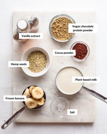 Vegan Chocolate Protein Shake - Cooking With Elo